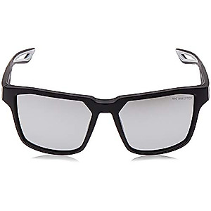 Nike Fleet Square Sunglasses, Matte Black, 55 mm