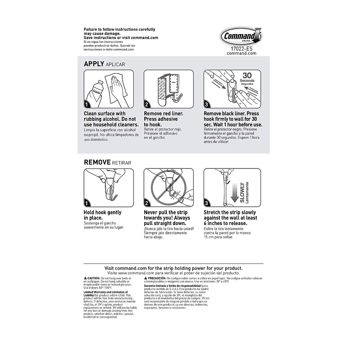 Command Small Refill Adhesive Strips, Damage Free Hanging Wall Adhesive Strips for Small Indoor Wall Hooks, No Tools Removable Adhesive Strips for Living Spaces, 20 White Command Strips