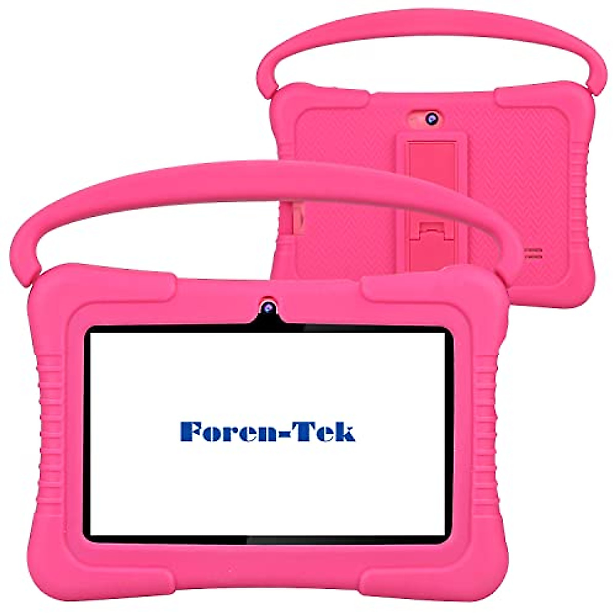 FOREN-TEK Kids Tablet, K88 7 Inch Android 10 Tablet for Kids, 2GB RAM +64GB ROM, Kid Mode Pre-Installed, WiFi Android Tablet, Kid-Proof Case (Pink)