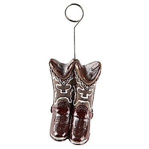 Cowboy Boots Photo/Balloon Holder Party Accessory (1 count)