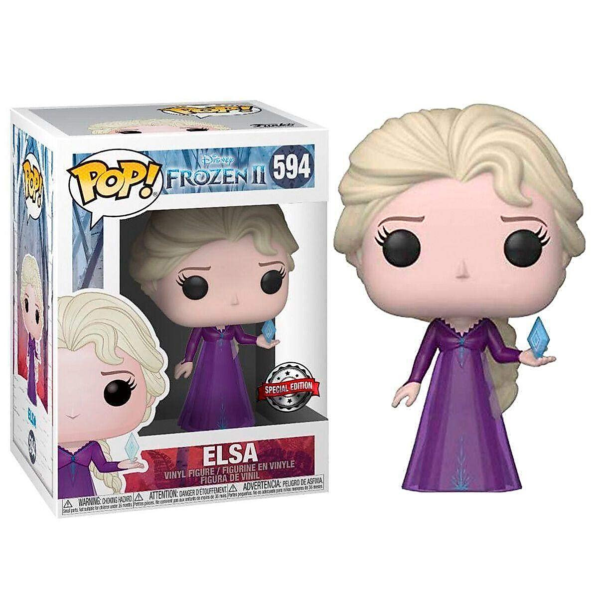 Funko Pop! Disney: Frozen 2 - Elsa, Into The Unknown Nightgown with Ice Diamond Vinyl Figure, Amazon Exclusive