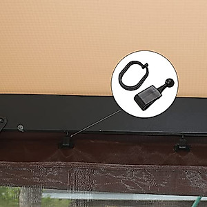 Sunshine Outdoor Replacement Gazebo Mosquito Netting 4 Panels with Zipper for Garden Patio Backyard (12'x12', Coffee)(Netting Only)