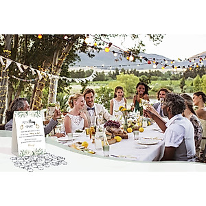 Put a Ring On It,Don't Say Bride or Wedding Game,Bridal Shower Games 50 Guests,Green Garden Bridal Shower Game,Engagement Party,Bachelorette Decorations for Party,Woodland Bridal Shower Favors-L27