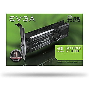 EVGA GeForce GT 1030 SC 2GB GDDR5 Low Profile Graphic Cards 02G-P4-6333-KR