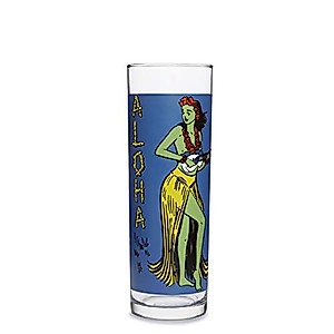 Libbey Tiki Kahiko Zombie Glass, Blue, 13.5-ounce, Set of 4