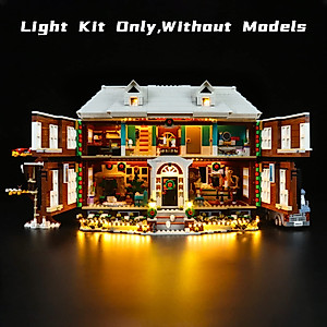 Bourvill LED Lights Kit for Lego Ideas Home Alone 21330 - Lights Set Compatible with Lego 21330 Set -Classic Version (Lights Kit without Model)