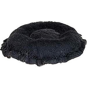 Bessie and Barnie Ultra Plush Natural Beauty/Wolfhound Grey Deluxe Luxury Shag Dog/Pet Lily Pod Bed Machine Washable