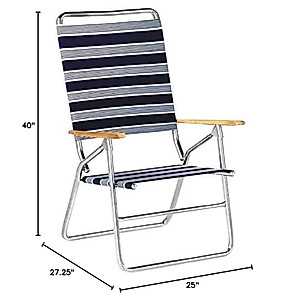 Telescope Casual 71153801 Light and Easy High Boy Folding Beach Arm Chair, Night