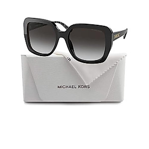 Manhasset MK2140 30058G 55MM Black/Grey Gradient Square Sunglasses for Women + BUNDLE With Designer iWear Eyewear Kit