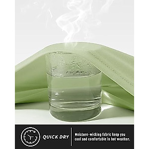 Boladeci Rash Guard for Women Long Sleeve UPF 50+ Sun Protection Clothing Lightweight Casual Plain Workout Gym Athletic Swim Shirt Tees Light Green M