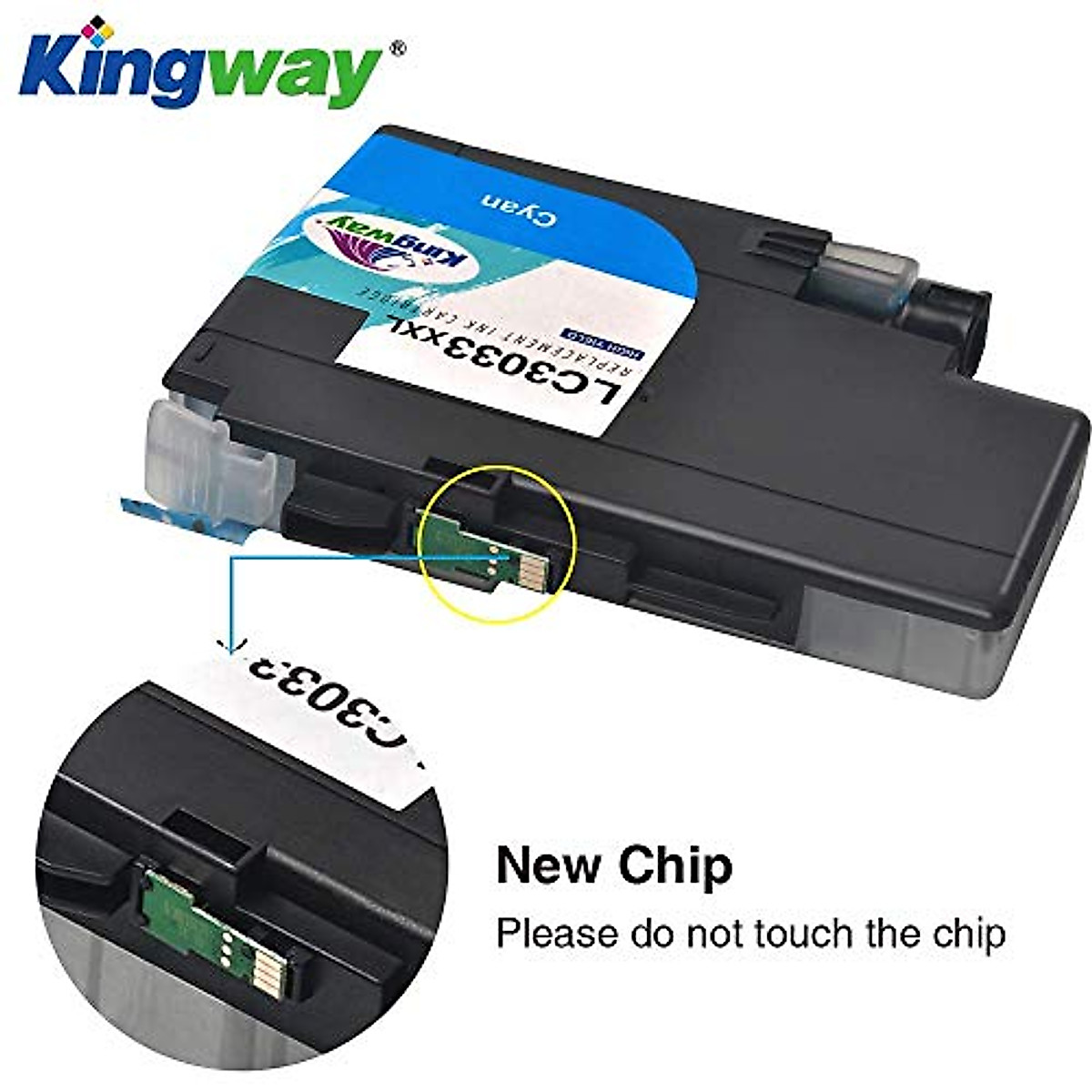 Kingway Upgraded LC3033XXL LC3033 LC3035 Compatible Ink Cartridges Replacement for Brother MFC-J995DW MFC-J995DWXL MFC-J815DW, MFC-J805DW, MFC-J805DWXL Printer (Black, Cyan, Magenta, Yellow, 7-Pack)