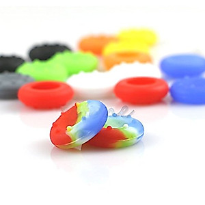 BeautyMood 40pcs Colorful Silicone Accessories Replacement Parts Thumb Grip Cap Cover For PS2, PS3, PS4, PS5, XBox 360, XBox One Controller