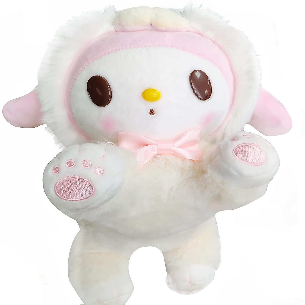 Maikerry 10" My Melo Plush Toy - Super Cute Kawaii Cinnamon Anime Dog Doll, Soft Stuffed Animal Pillow, Perfect Party Favor & Birthday Gift for Children & Fans (Pink Melo)