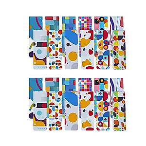 12Pcs Magnetic Bookmark Geometry Magnet Page Marker Magnetic Page Clip Creative Colored Bookmark Assorted Bookmark Set for Women Men Book Lover Reader Student Teacher School Home Office ReadingSupplie