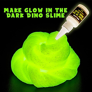 Original Stationery Dinosaur Slime Kit, Glow in The Dark Slime Making Kit to Create Fun Slime for Boys and Dino Poop Slime for Kids, Great Gift Idea
