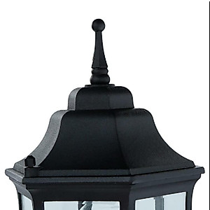 Outdoor Black Wall Lantern (2-Pack)