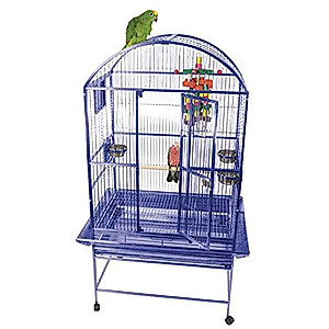 A&E Cage 9003223 White Dome Top Bird Cage with 3/4" Bar Spacing, 32" x 23"