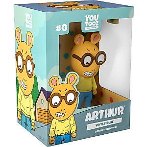 Arthur Vinyl Figure, 4.8" Aardvark Arthur Reed Action Figure - Youtooz Arthur Collection Based on Famous Animated TV Series