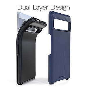 Crave Dual Guard for Google Pixel 7 Pro Case, Shockproof Protection Dual Layer Case for Google Pixel 7 Pro - Navy