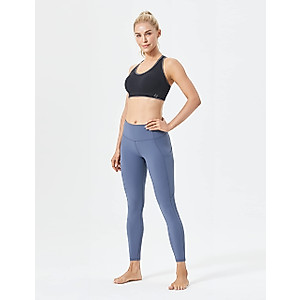 FITTIN Sports Bras for Women Padded: Seamless Cross Back Bras 4 Pack for Workout Yoga