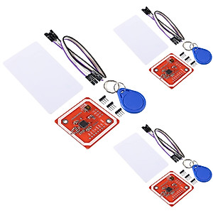 AITIAO 3Pcs PN532 NFC NXP RFID Module V3 Kit Near Field Communication Reader Module Kit I2C SPI HSU with S50 White Card Key Card for Raspberry Pi DIY Smart Phone