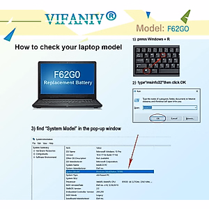 VIFANIV F62GO F62G0 38Wh Battery for Dell Inspiron 13 7000 7373 7386 2-in-1 7370 7380 5370 P83G P87G P91G P83G001 P83G002 P91G001 P87G001 Vostro 13 5370 Series 39DY5 039DY5 RPJC3 0RPJC3