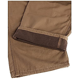 Wrangler Authentics Men's Fleece Lined Carpenter Pant,Autumn Khaki,36W X 34L