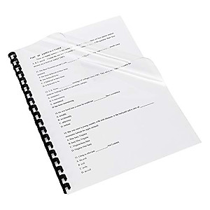 Amazon Basics Plastic Binding Comb, 100 Pcs/Box,19-Holes, 3/8 in (10 mm), 60 Sheets