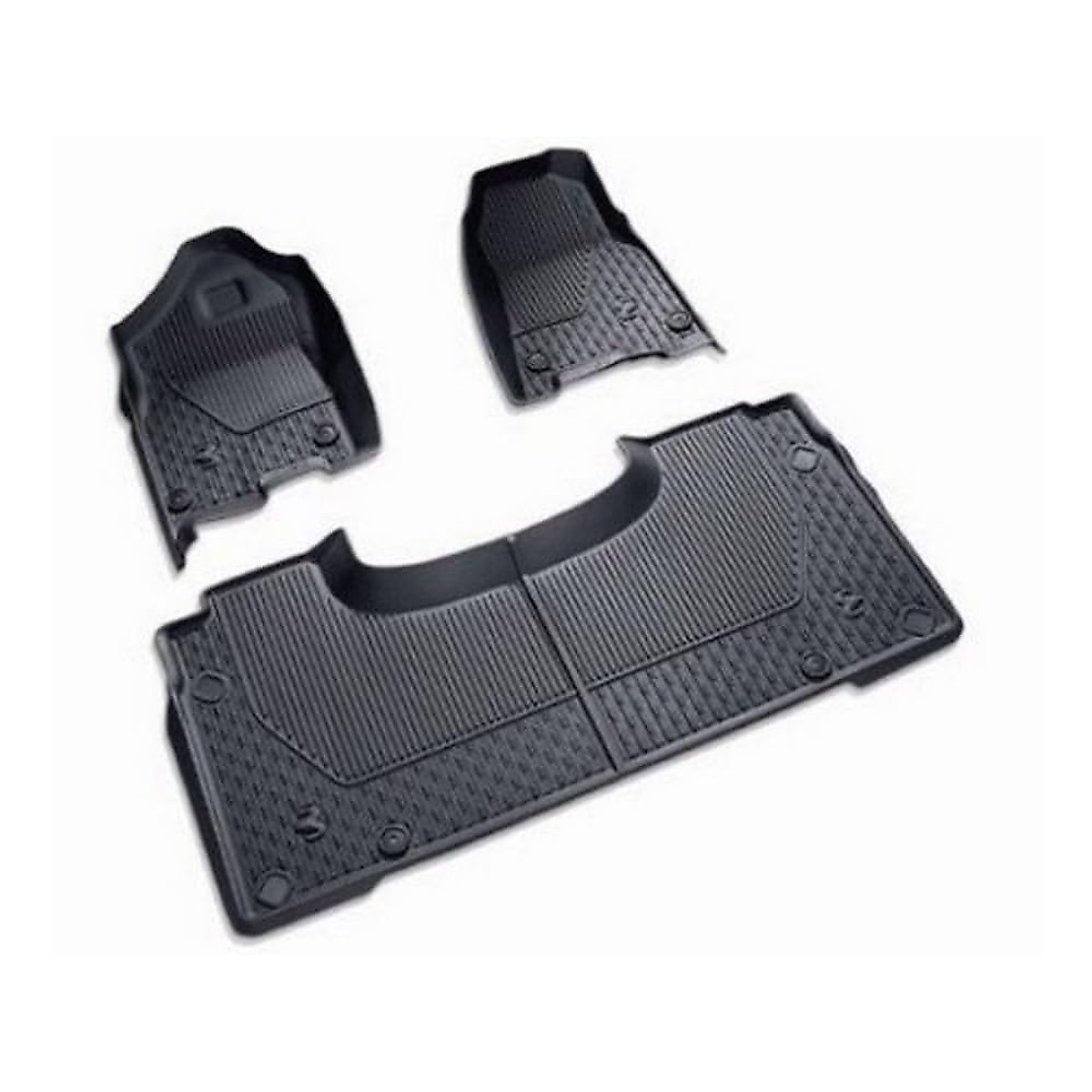 Mopar 82215321AB - 2019 Ram 1500 All-Weather Slush Mats - Black - Crew Cab