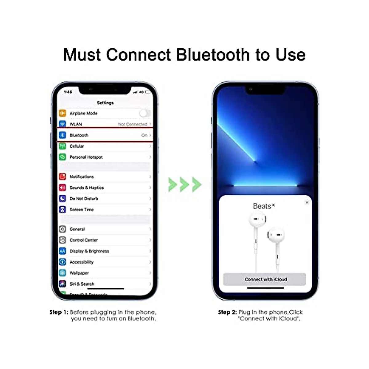 Apple Earbuds/Wired Earphones/iPhone Headphones/Lightning [Apple MFi Certified] Built-in Microphone & Volume Control Compatible with iPhone 7/8/X/11/12/13/14/Pro/Pro Max, Support All iOS System