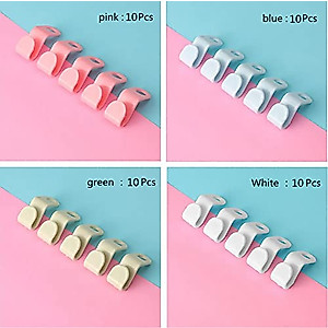 Woonsoon 40 Pcs Clothes Hanger Connector Hooks, Outfit Hangers, Hanger Extender Clips, Cascading Hanger Hooks, Space Saving Wardrobe Clothing Outfit Hangers Hooks for Organizer Closet Cabinet