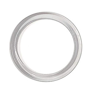 Clear Plastic Retail Scarf Rings - Round Fine Garment Hangers - 2.58" ID - 3.25" OD - 100 Pack