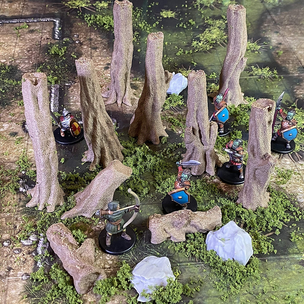 Extruded Gaming Swamp Trees