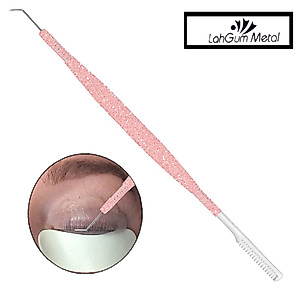 Separation Eye lash Separator Tool Lash Lift Tools and Tint Kit Professional Lifting - Lashes Separater Perm Extension Separating Comb Tinting Lifter Eyelashes Seperator Supplies Steel Pink Shine