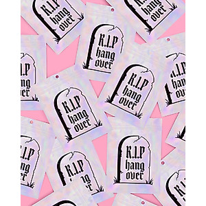 xo, Fetti RIP Hangover Party Kit Pouches - 20 pcs | Bachelorette Party Recovery Bags, Birthday Goodie Favor, Bridal Shower Supplies, Bridesmaid Gift, 21st Bday Decorations