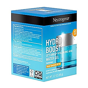 Neutrogena Hydro Boost Face Moisturizer with SPF 25, Hydrating Facial Sunscreen, Oil-Free and Non-Comedogenic Water Gel Face Lotion 1.7 oz
