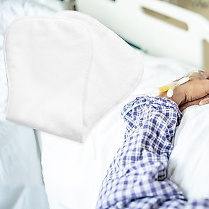 Four-Layer Washable Adult Cloth Diapers - Reusable, High Absorbency, Soft & Breathable, Easy to Use for Elders & Caregivers, 23.62x10.62x1.18in (White)