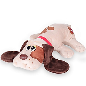 Basic Fun Pound Puppies Classic Stuffed Animal Plush Toy - Great Gift for Girls & Boys - 17" - Beige with Brown Spots