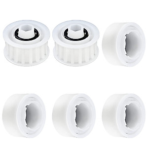 Upgrade 4 Pack Guide Wheels with 2 Pully Gears, Part Number 3884997-R6, Replacement for Dolphin Pool Cleaner Accessories