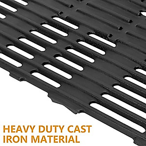 7644 Cooking Grid Grates for Weber Q100, Q1000, Q120, Q1200 Gas Grills, 516001, 516002, 50060001, 51010001, 51060001,BBQ Accessories for Weber Baby Q, Matte Cast Iron,2 Pack