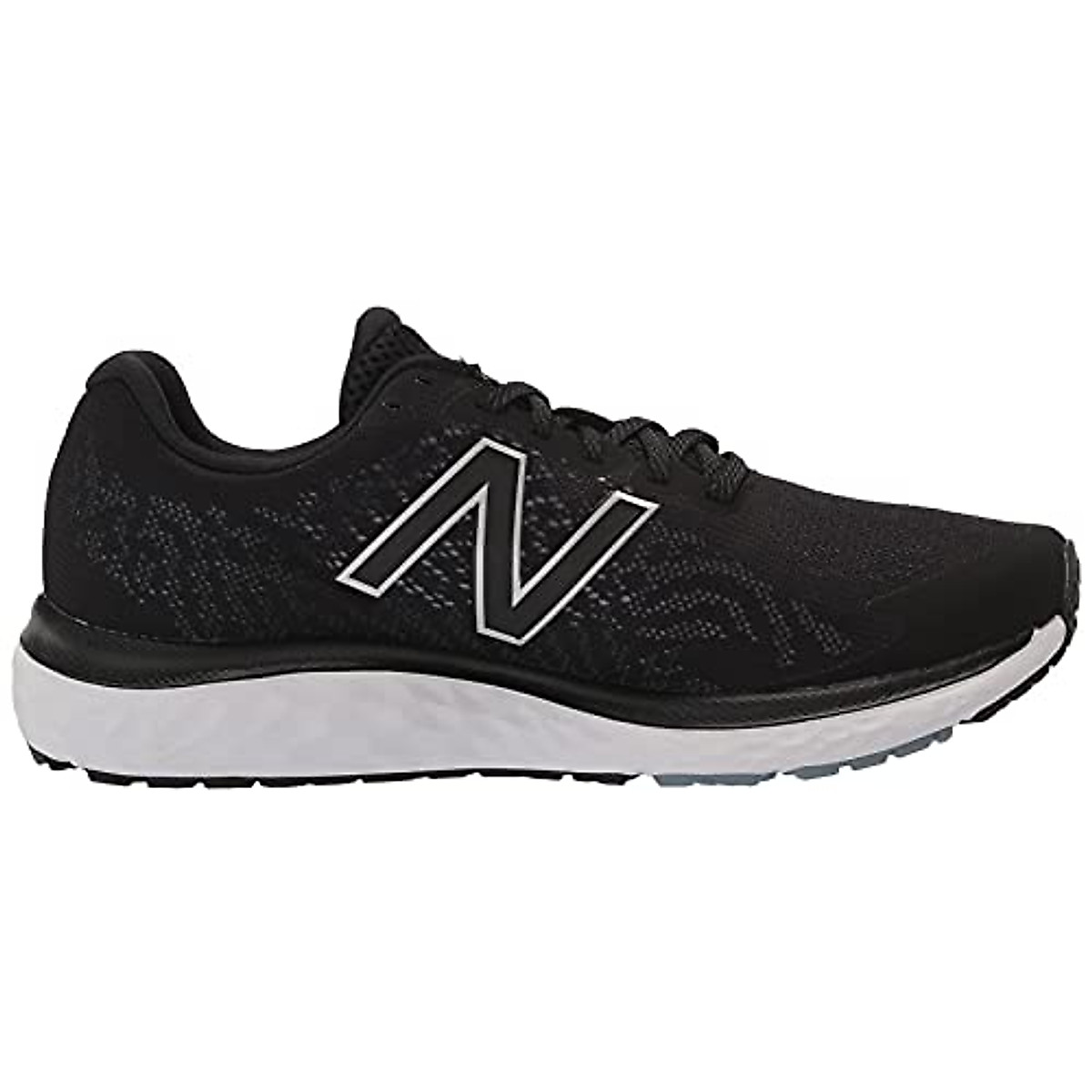 New Balance Men's Fresh Foam 680 V7 Running Shoe, Black/Star Glo, 10.5 X-Wide