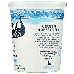 Icelandic Provisions 30 oz Traditional Skyr Yogurt, Low Fat
