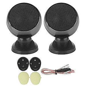 Qii lu Dome Tweeters, 2PCS 120W 12V Car Audio Speaker Dome HiFi Tweeters Loudspeaker Mini Car Tweeters