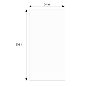 DecorRack 2 Rectangular Tablecloths BPA-Free Plastic, 54 x 108 inch, Dining Table Cover Cloth Rectangle for Parties, Picnic, Camping and Outdoor, Disposable or Reusable in White (2 Pack)