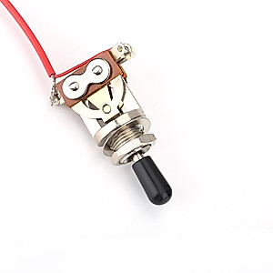 Electric Guitar Wiring Harness, Guitar Wiring Harness Kit 1 Volume 1 Tone 3 Way Toggle Switch 500K for Electric Guitar Electric Guitar Wiring Harness Electric Guitar Wiring Harness