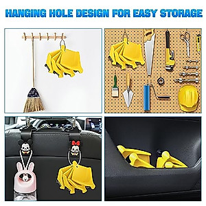 SHINEHOME 4 Pcs Car Hose Guide, Car Detailing Cleaning Tools Hose Guides for Car Washing, Tire Hose Roller Preventing Car Wash Hose Stuck Under The Tires, for All Types of Wheels (Yellow)