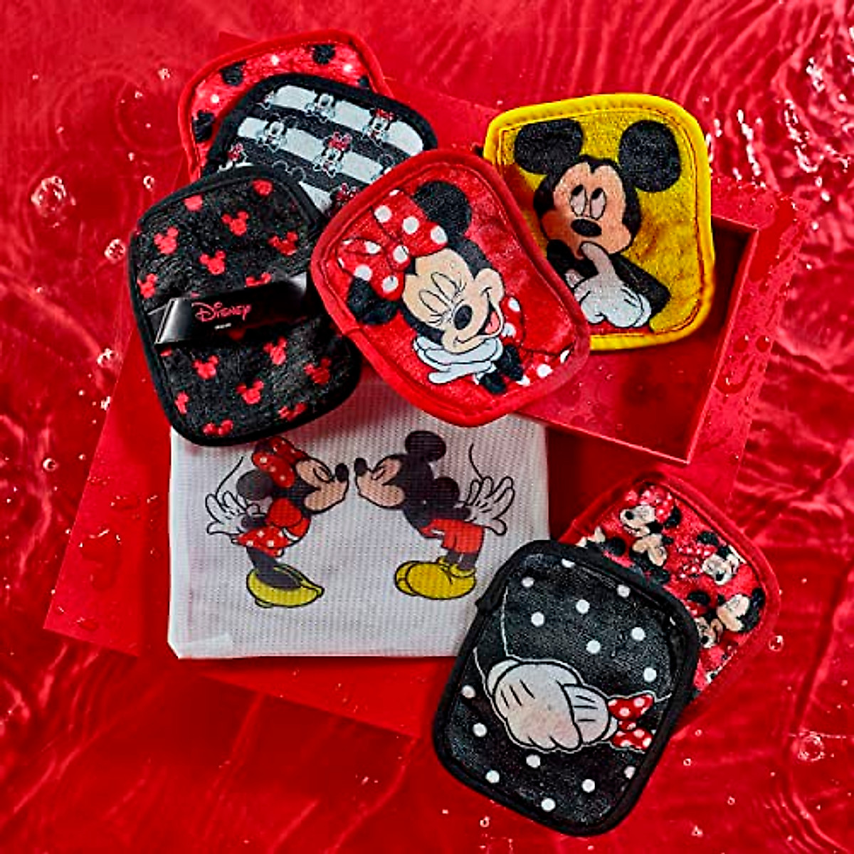 The Original Makeup Eraser, 7-Day Set, Erase All Makeup with Just Water, Including Waterproof Mascara, Eyeliner, Foundation, Lipstick, Sunscreen, and More! (Mickey and Minnie), 7ct.