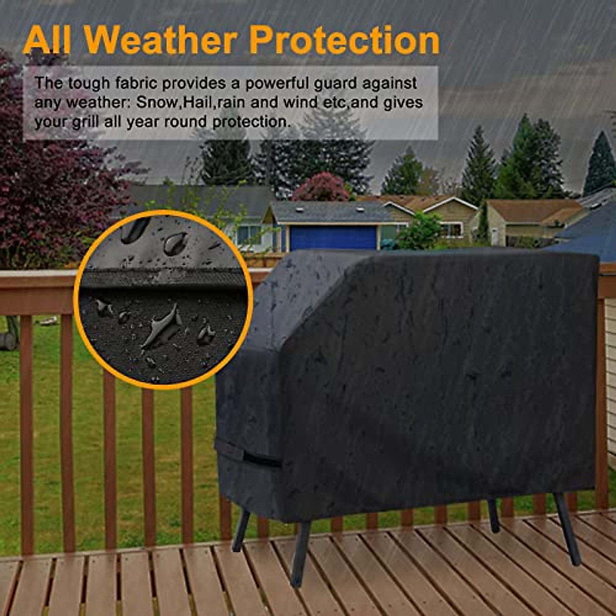 iCOVER 600D Griddle Cover for Blackstone 22 inch 17 inch Griddle with Hood and Stand, Waterproof Heavy Duty 600D Barbecue Cover Grill Cover for Blackstone 17" 22" Griddle