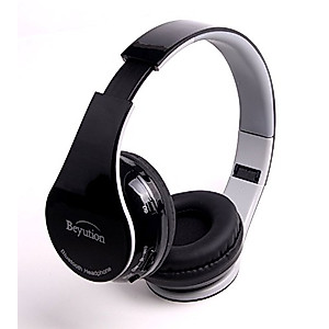 New Beyution BT513 Over-Ear HiFi Bluetooth 4.0 Headphones for Apple iPhone 5S 5C 5 4S IPAD Mini and All Series iPod Ipouch and Mac Laptop PC Tablet-Best Audio Performance-Black Color
