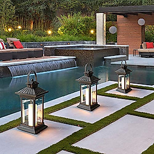 ZZYJYALG European Minimalist Modern Column Lamp Pillar Light Lawn Light Outdoor Waterproof Pillar Light Garden View Light Outdoor Street Post Light Home Villa Garden Light Street Lamp Lantern Floor La